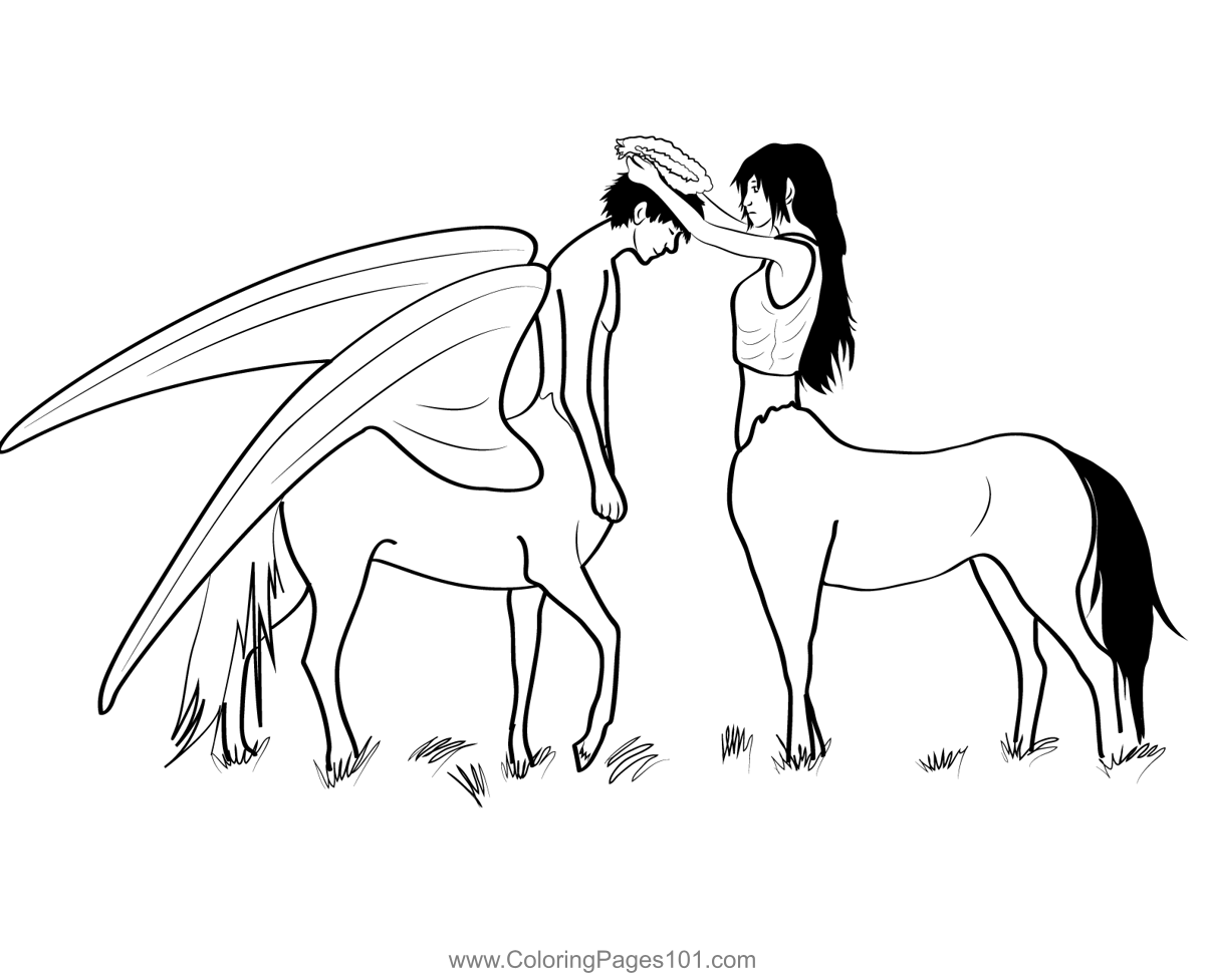 Free Printable Centaurs Coloring Pages