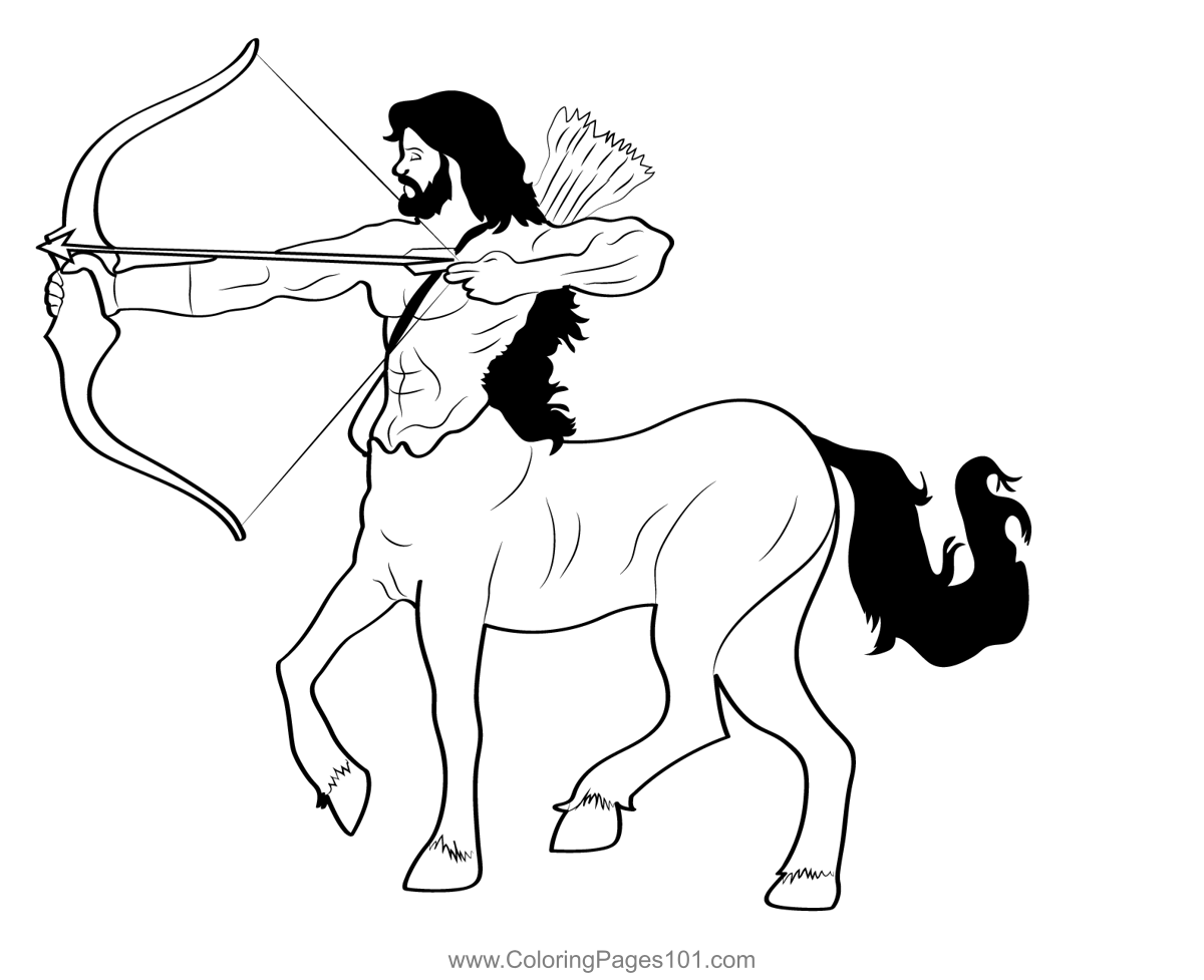 Centaurs 1 Coloring Page for Kids - Free Centaurs Printable Coloring ...