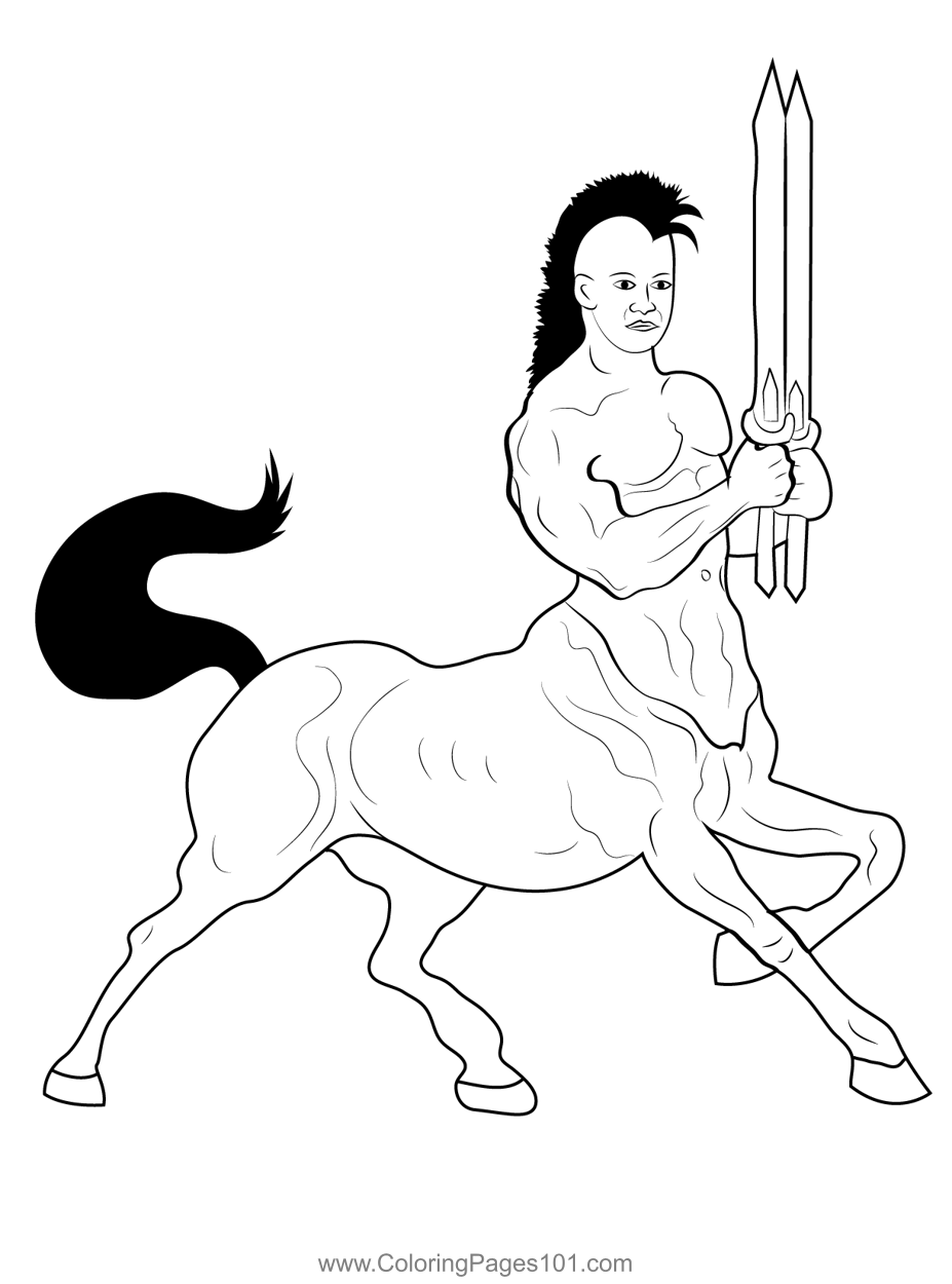 Centaur Coloring Pages