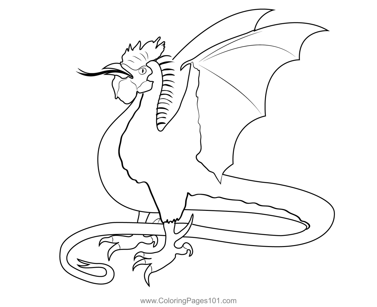 Cockatrice 6 Coloring Page for Kids - Free Cockatrices Printable ...