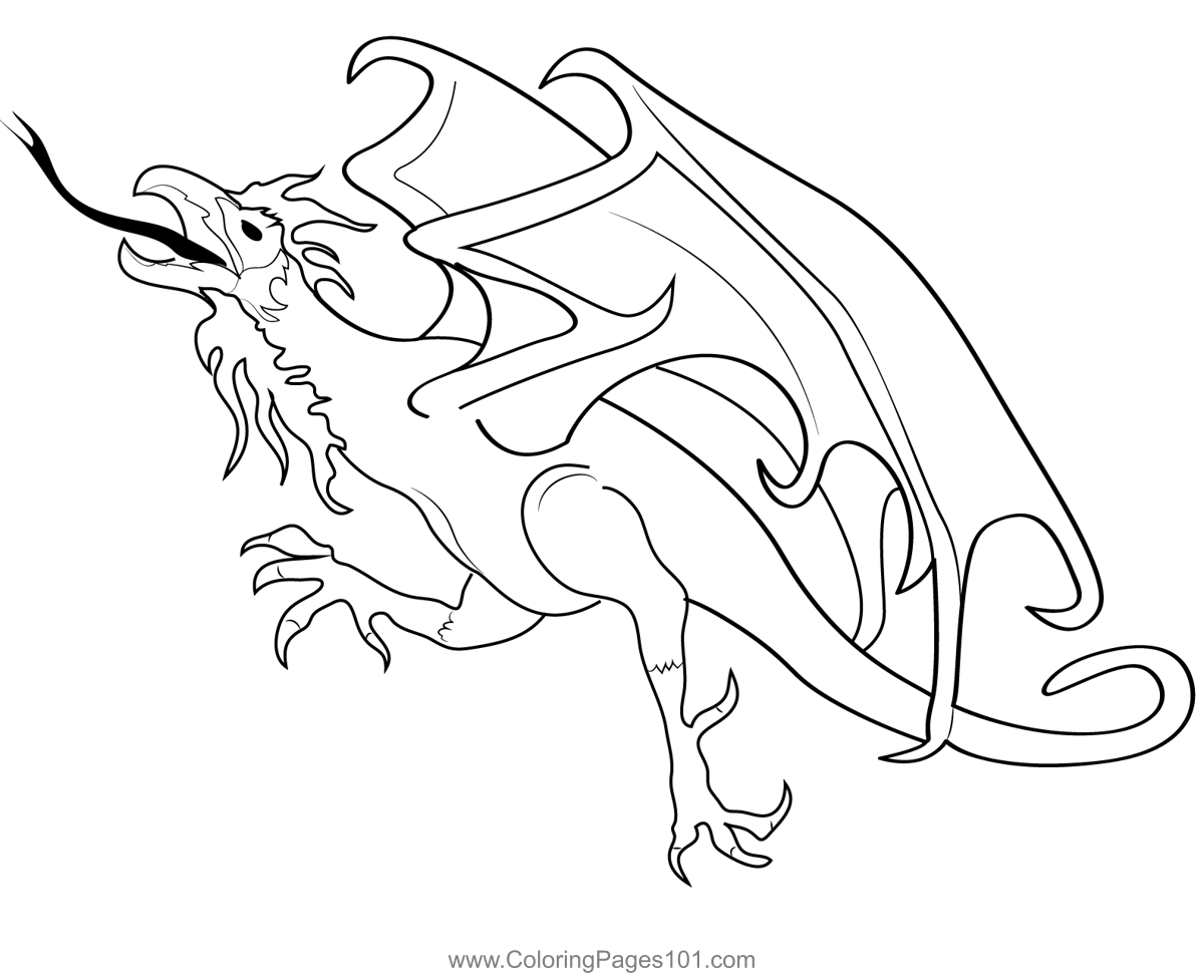 Cockatrice 9 Coloring Page for Kids - Free Cockatrices Printable ...