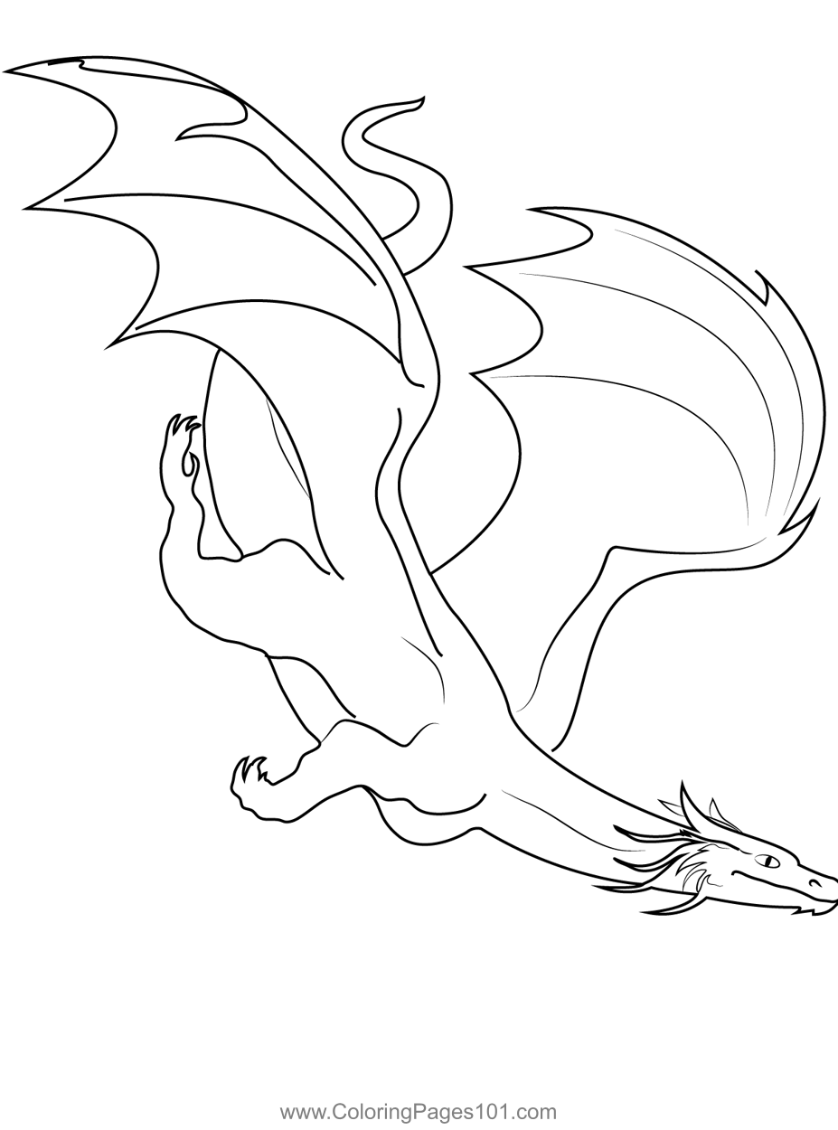 Dragon 2 Coloring Page for Kids - Free Dragons Printable Coloring Pages ...