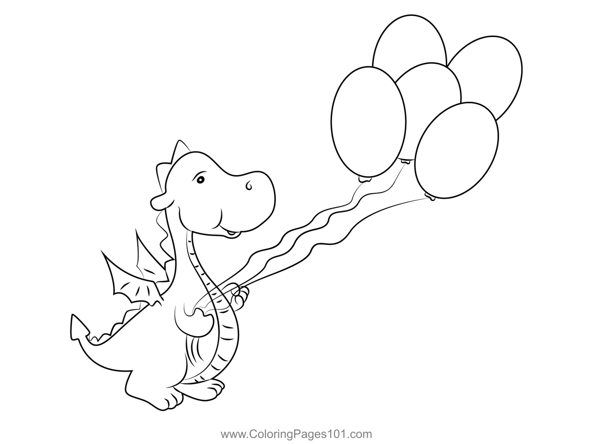 Dragon 6 Coloring Page for Kids - Free Dragons Printable Coloring Pages ...
