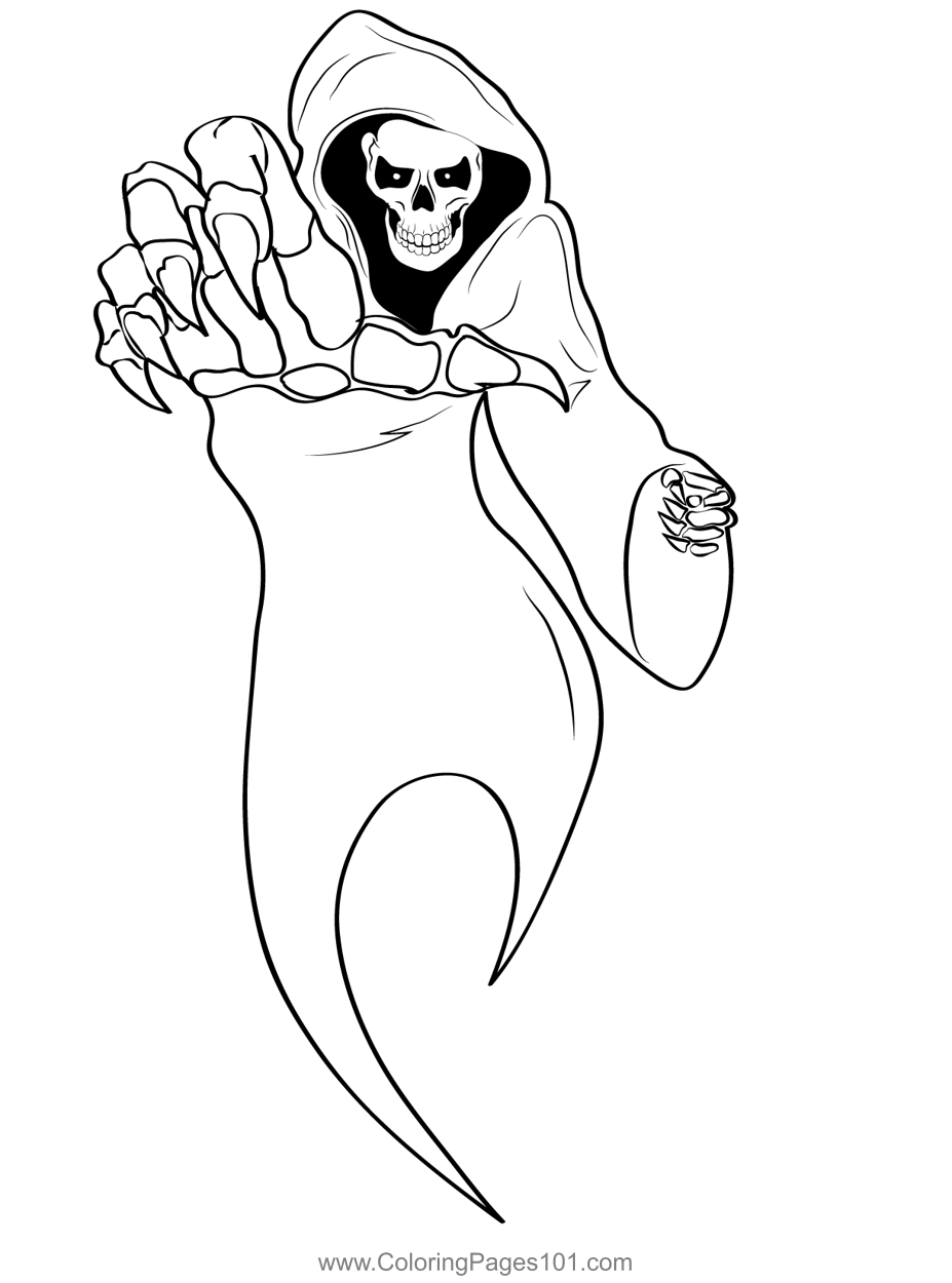 Grim Reaper 5 Coloring Page for Kids - Free Grim Reapers Printable ... Grim Reaper 5 Coloring Page for Kids - Free Grim Reapers Printable ...