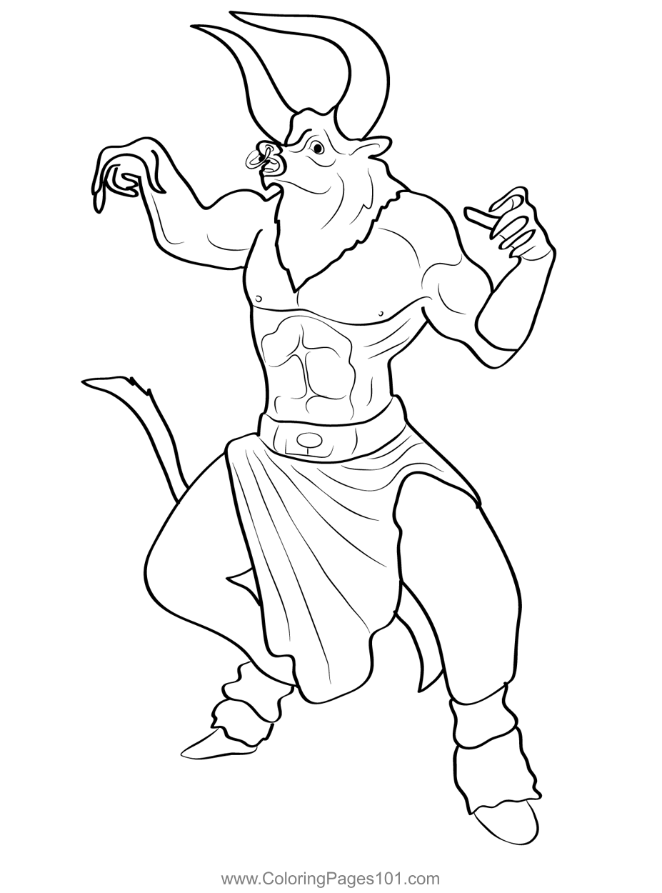Minotaure Minotaur Mythologie Minotauro Grecque Colorear Minotaurus ...