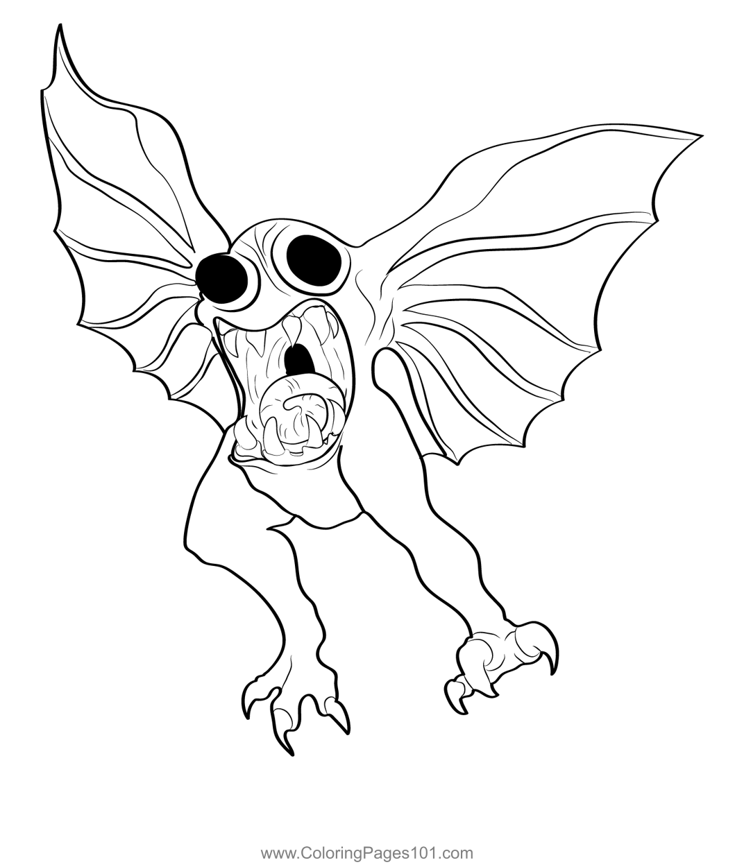 Mothman 13 Coloring Page for Kids - Free Mothmans Printable Coloring ...