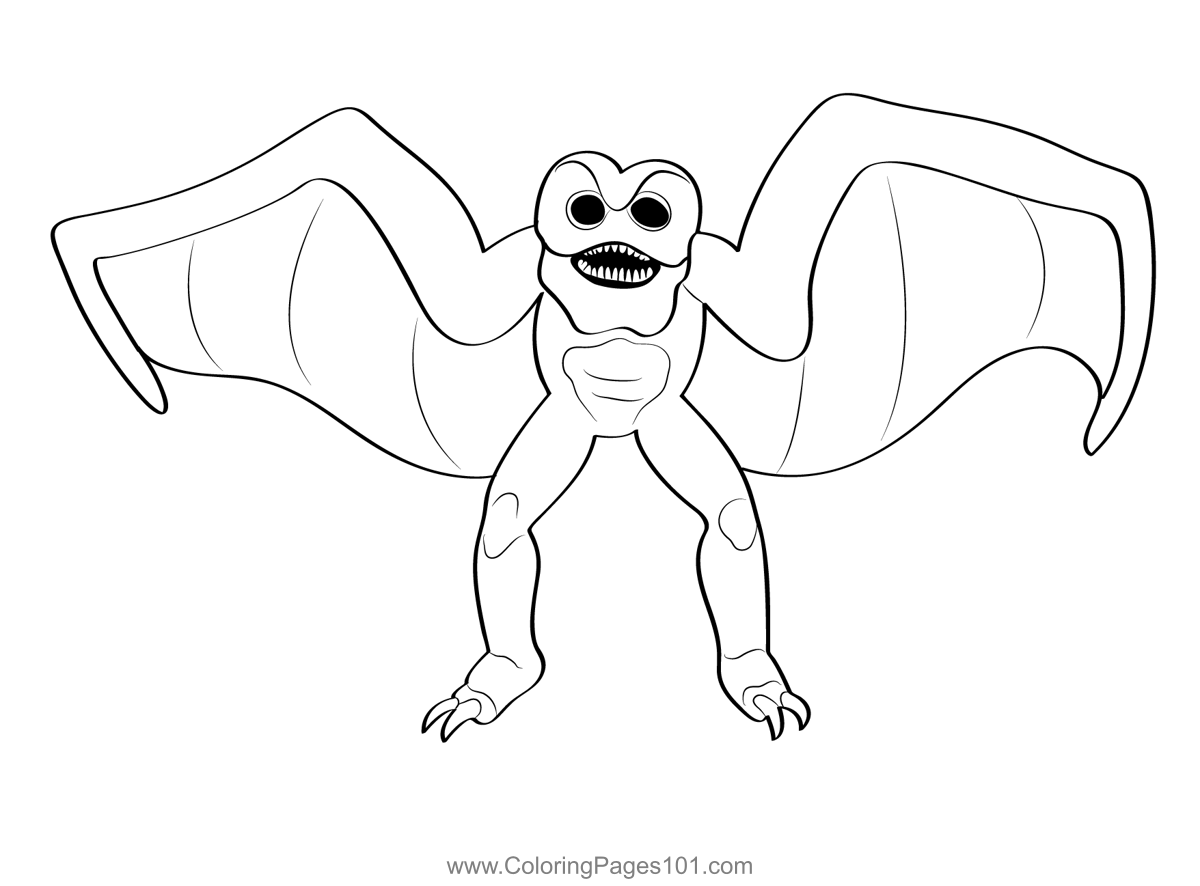 Mothman 8 Coloring Page for Kids - Free Mothmans Printable Coloring ...