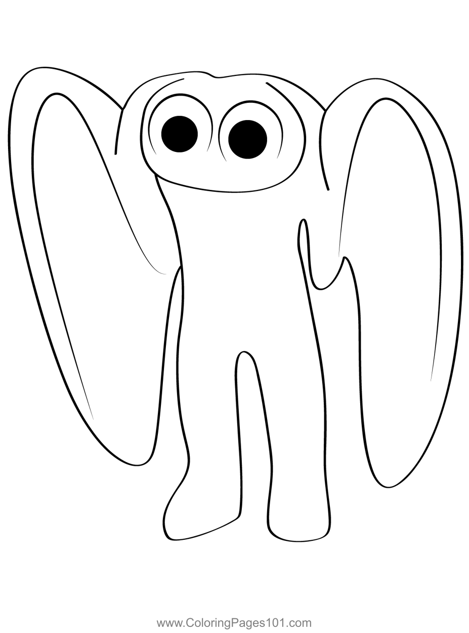 Mothman Coloring Page for Kids - Free Mothmans Printable Coloring Pages ...