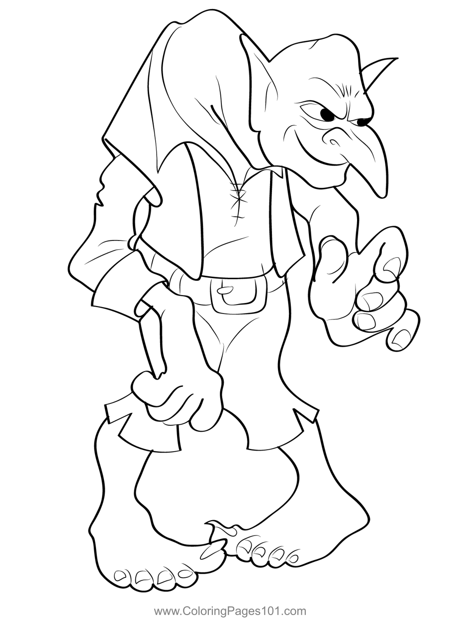 Ogre 4 Coloring Page for Kids - Free Ogres Printable Coloring Pages ...