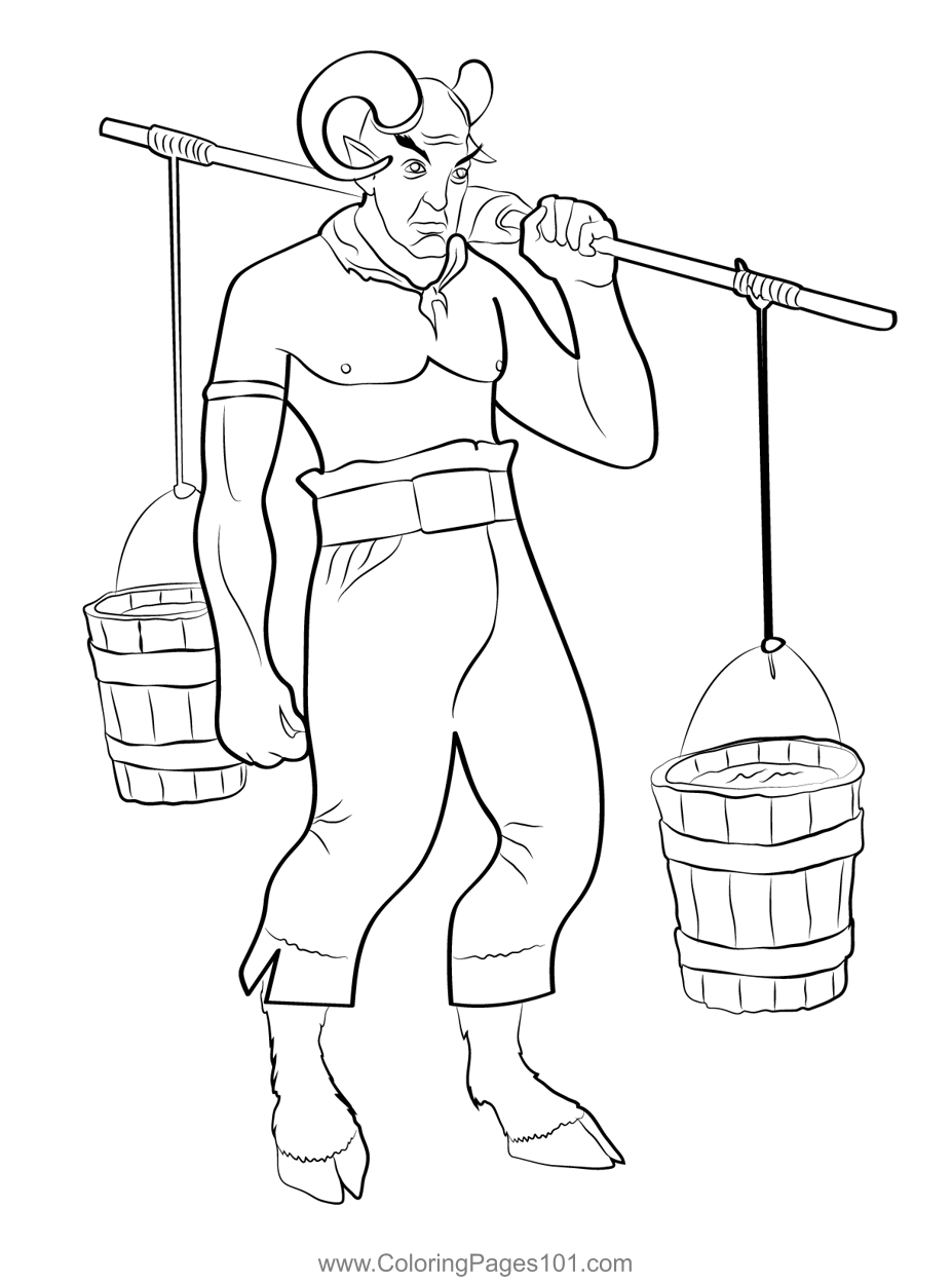 Satyr 6 Coloring Page for Kids - Free Satyrs Printable Coloring Pages ...