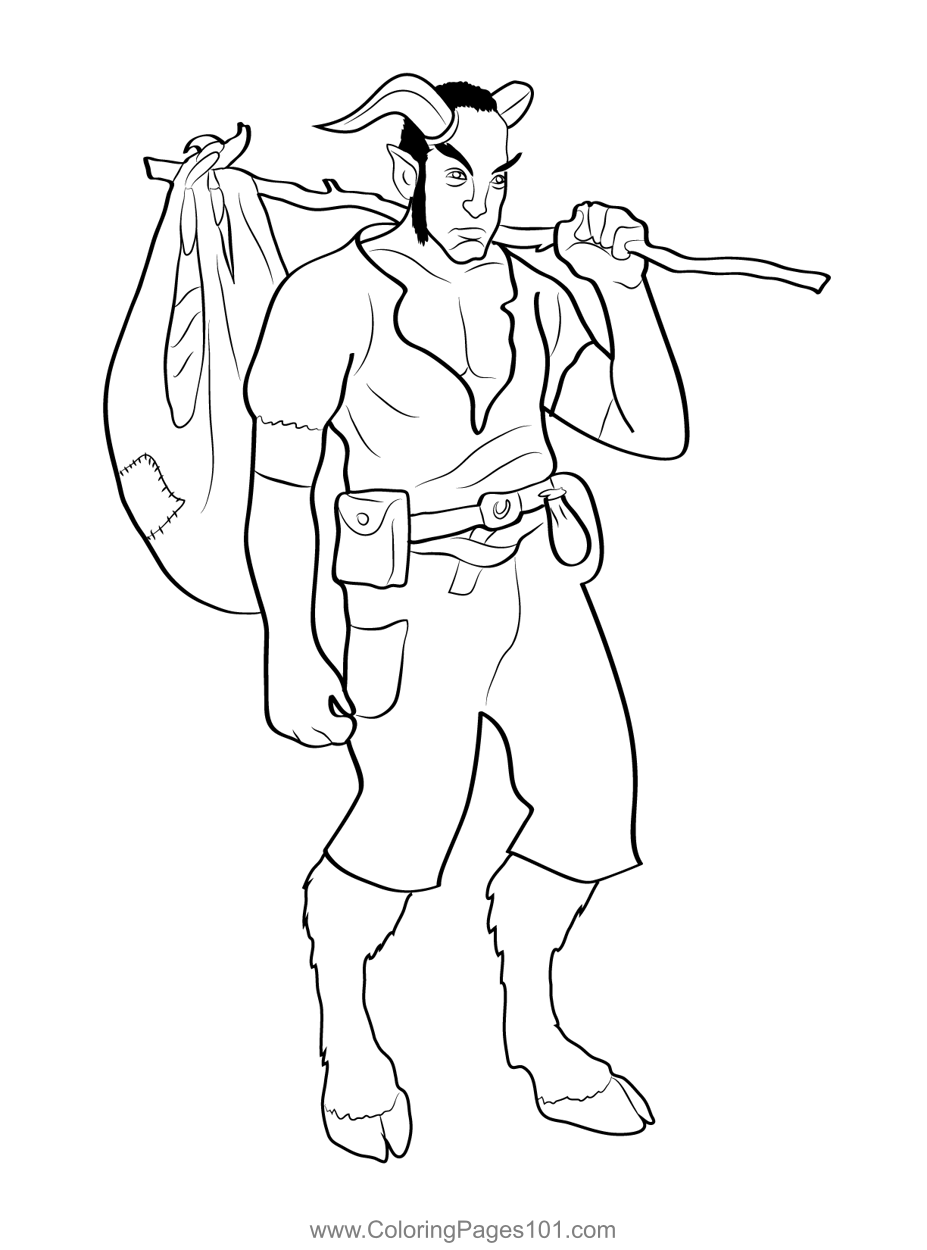 Satyr 8 Coloring Page for Kids - Free Satyrs Printable Coloring Pages ...