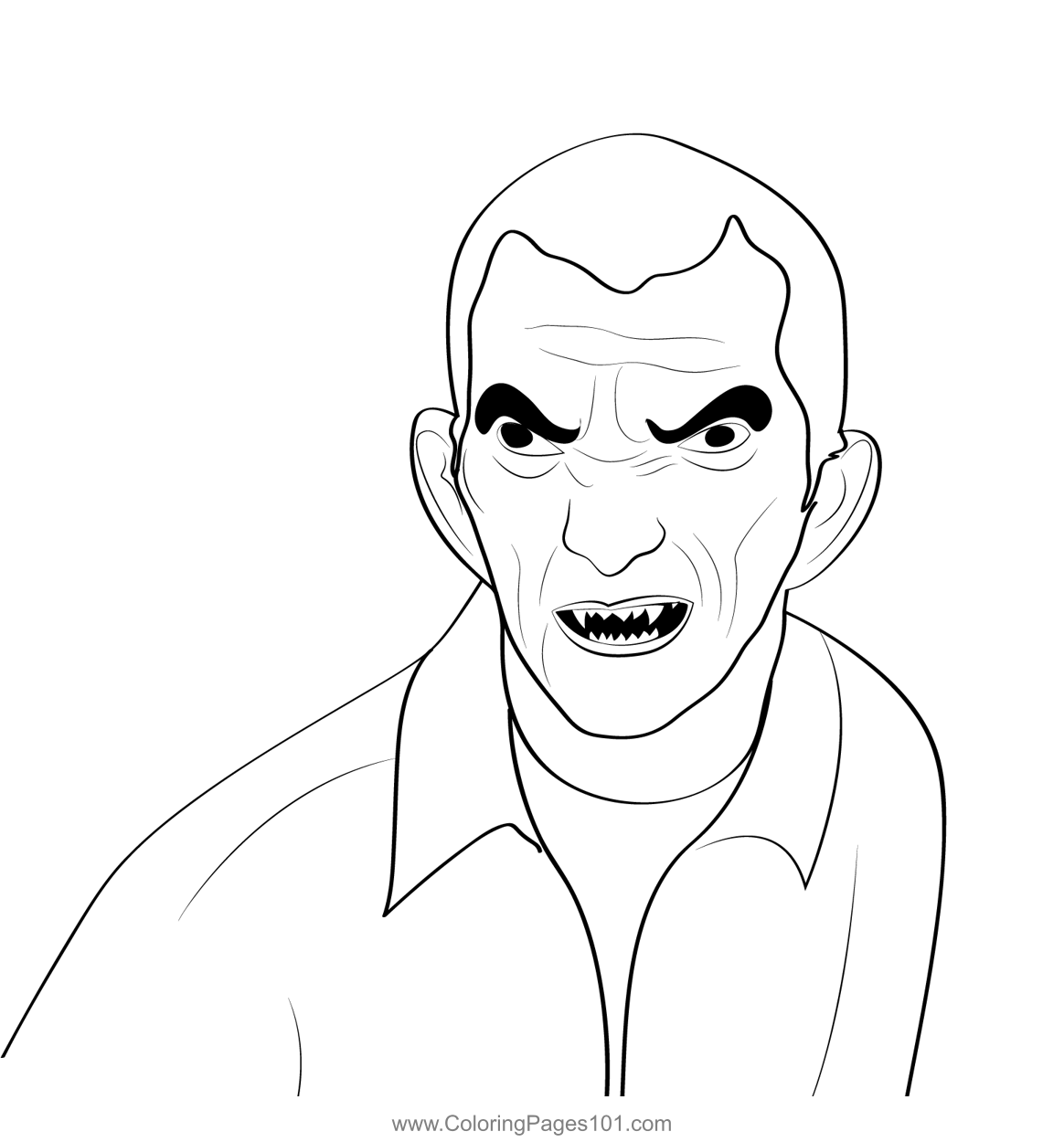 Vampire 15 Coloring Page for Kids - Free Vampires Printable Coloring ...