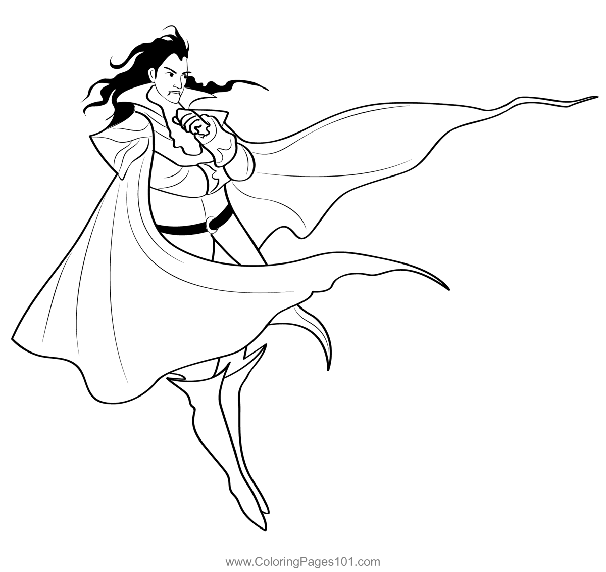 Vampire 7 Coloring Page for Kids - Free Vampires Printable Coloring ...