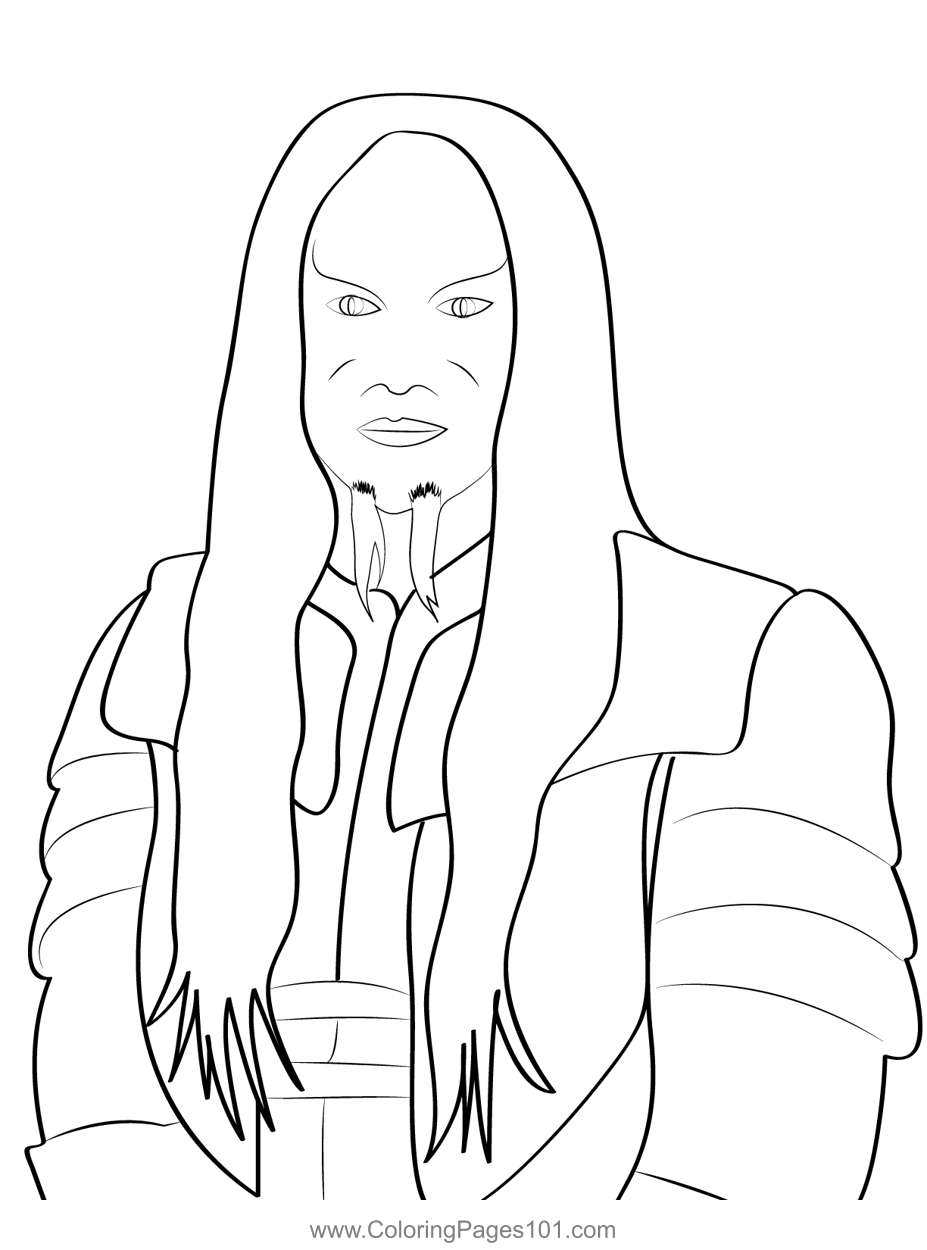Wraith Male Coloring Page for Kids - Free Wraiths Printable Coloring ...