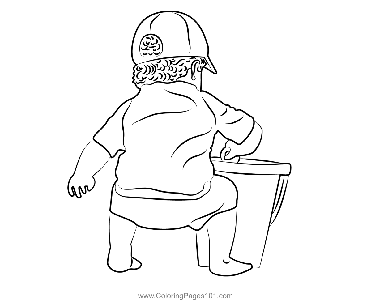 Baby Playing On The Beach Coloring Page for Kids - Free Babies ...