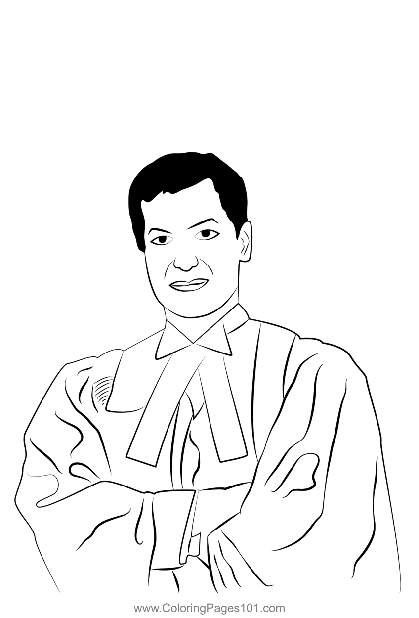 Lawyer 3 Coloring Page for Kids - Free Lawyers Printable Coloring Pages ...