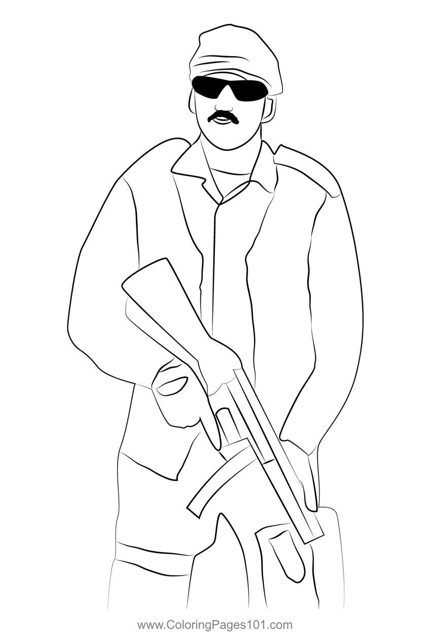 Soldier 6 Coloring Page for Kids - Free Soldiers Printable Coloring ...