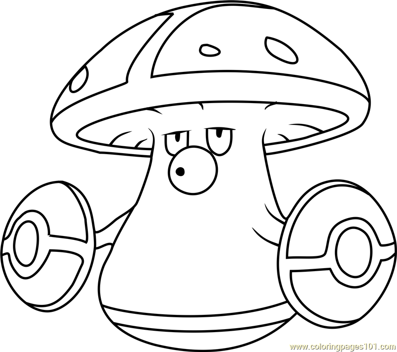 Amoonguss Pokemon Coloring Page - Free Pokémon Coloring Pages ...