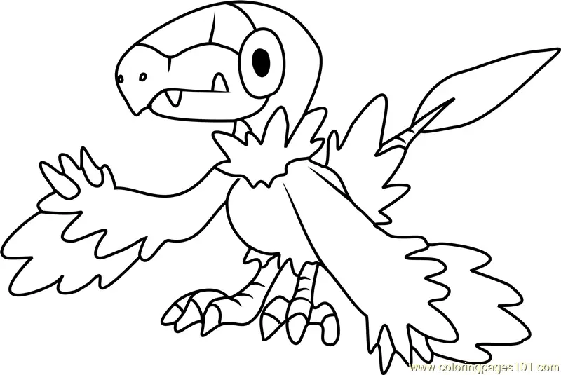 Archen Pokemon Coloring Page for Kids - Free Pokemon Printable Coloring ...