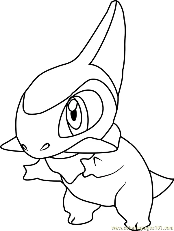 Axew Pokemon Coloring Page for Kids - Free Pokemon Printable Coloring ...