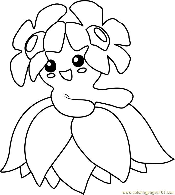 Bellossom Pokemon Coloring Page - Free Pokémon Coloring Pages ...