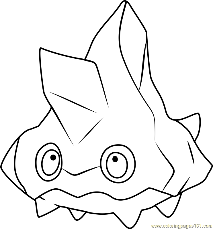 Bergmite Pokemon Coloring Page for Kids - Free Pokemon Printable ...