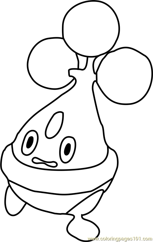 Pokemon Bonsly Coloring Pages