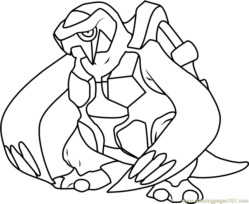 Carracosta Pokemon Coloring Page for Kids - Free Pokemon Printable ...