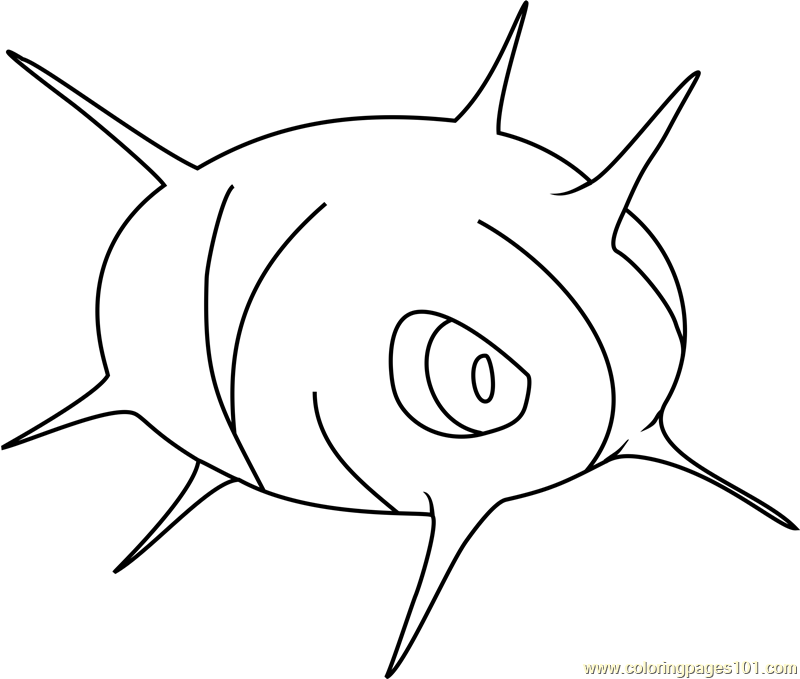 Cascoon Pokemon Coloring Page for Kids - Free Pokemon Printable ...