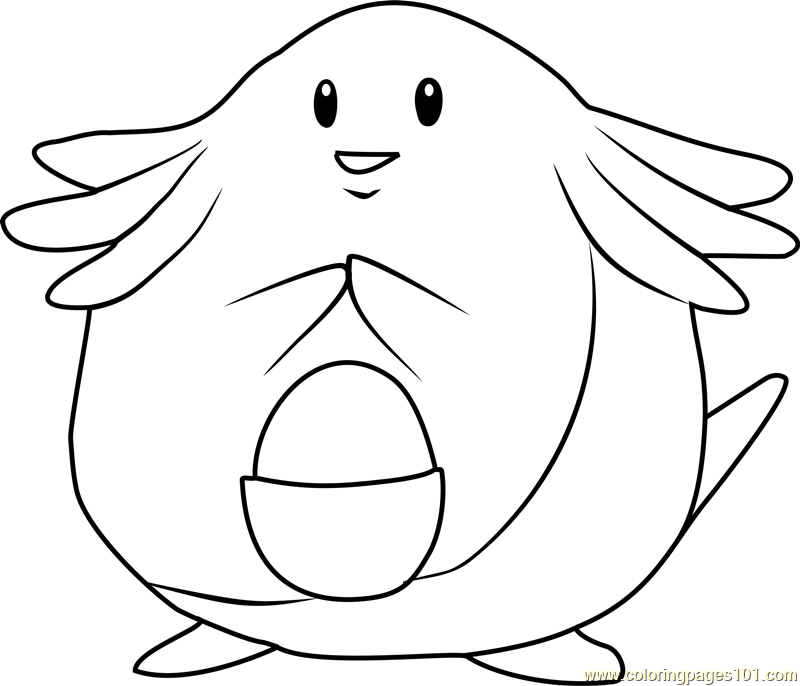 Chansey Pokemon Coloring Page for Kids - Free Pokemon Printable ...