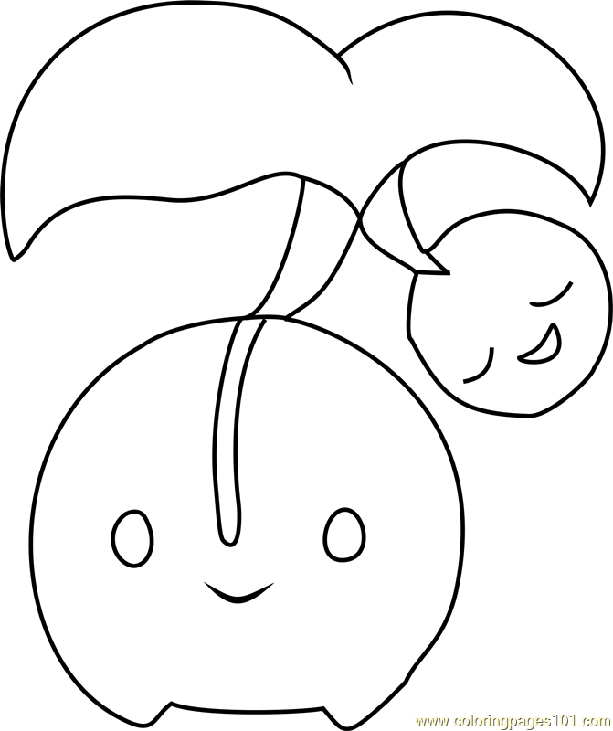 Cherubi Pokemon Coloring Page for Kids - Free Pokemon Printable ...