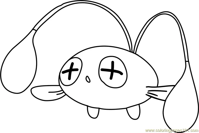Chinchou Pokemon Coloring Page for Kids - Free Pokemon Printable ...