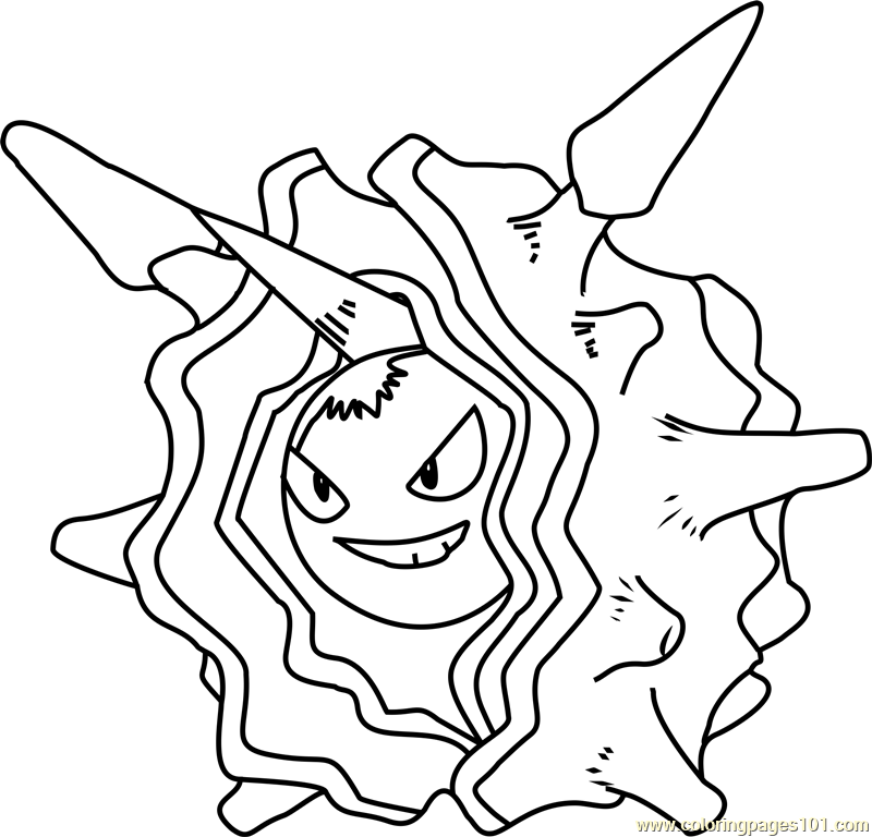 Cloyster Pokemon Coloring Page - Free Pokémon Coloring Pages ...