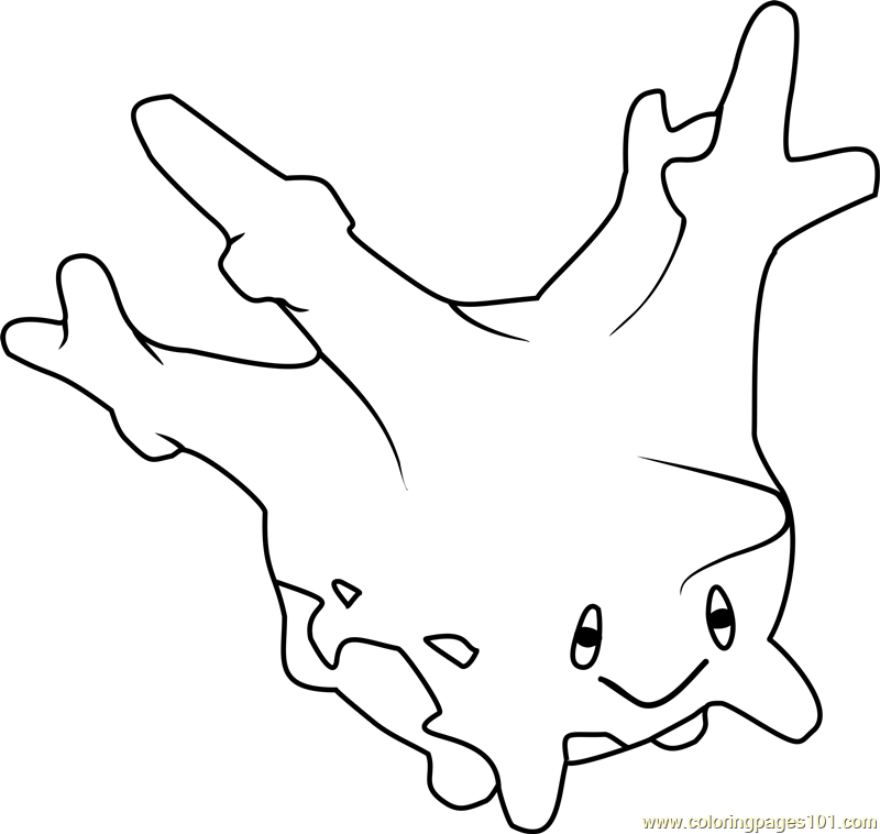 Corsola Pokemon Coloring Page for Kids - Free Pokemon Printable ...