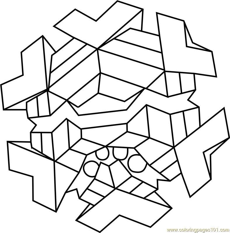 Cryogonal Pokemon Coloring Page for Kids - Free Pokemon Printable ...