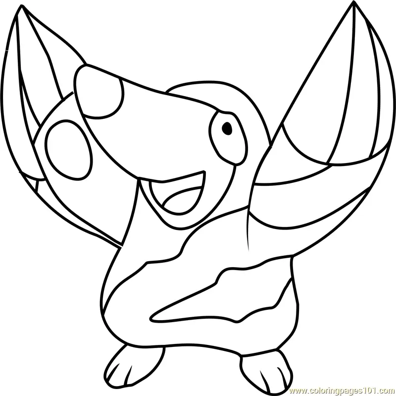 Drilbur Pokemon Coloring Page for Kids - Free Pokemon Printable ...