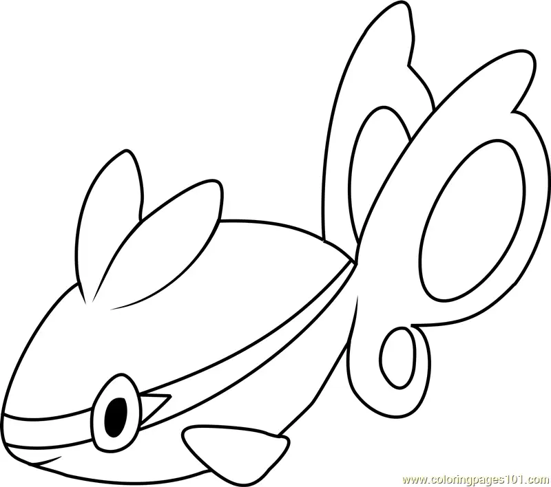 Finneon Pokemon Coloring Page for Kids - Free Pokemon Printable ...