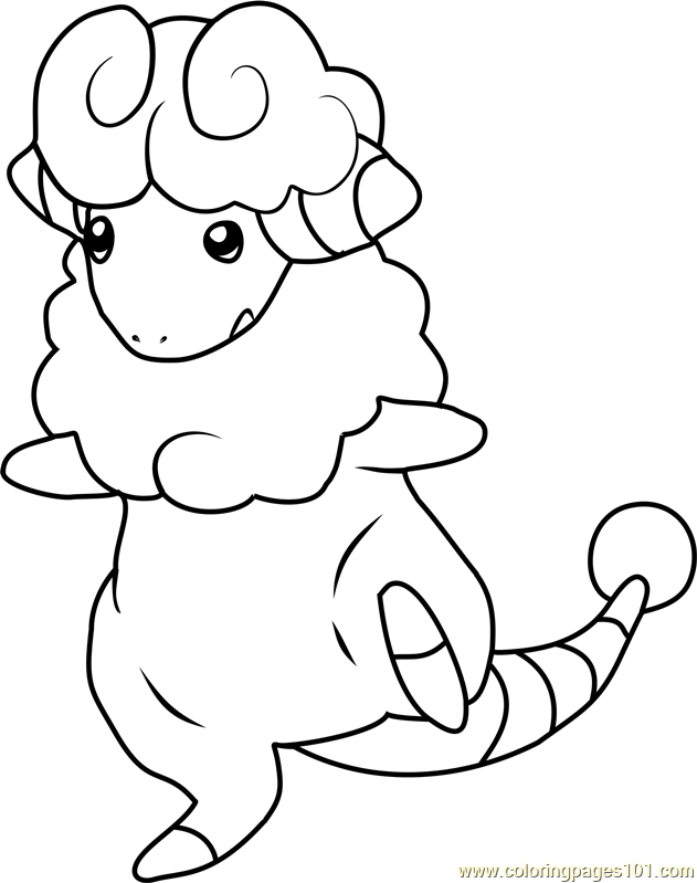 Flabebe Pokemon Coloring Pages Sketch Coloring Page