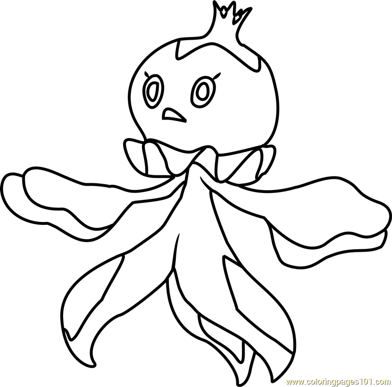 Flabebe Pokemon Coloring Pages Sketch Coloring Page