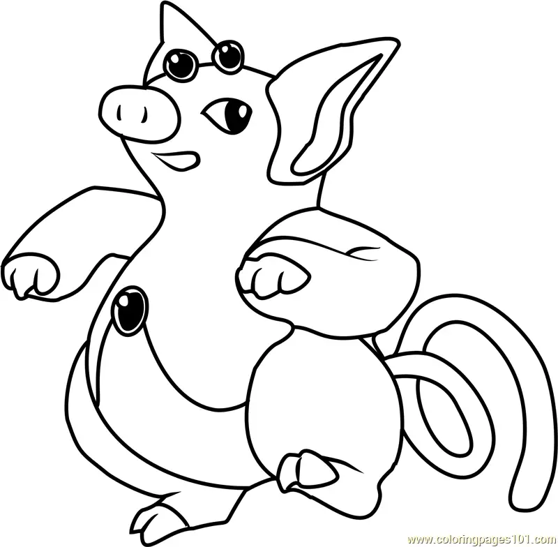 Grumpig Pokemon Coloring Page for Kids - Free Pokemon Printable ...