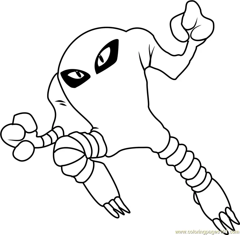 Hitmonlee Pokemon Coloring Page for Kids - Free Pokemon Printable ...