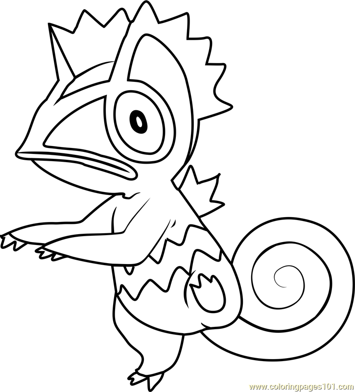 Kecleon Pokemon Coloring Page for Kids - Free Pokemon Printable ...
