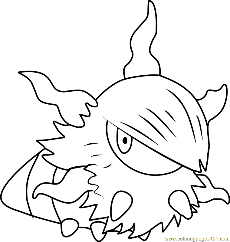 Larvesta Pokemon Coloring Page for Kids - Free Pokemon Printable ...