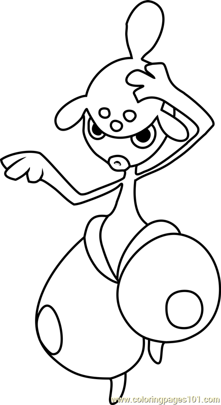 Medicham Pokemon Coloring Page for Kids - Free Pokemon Printable ...