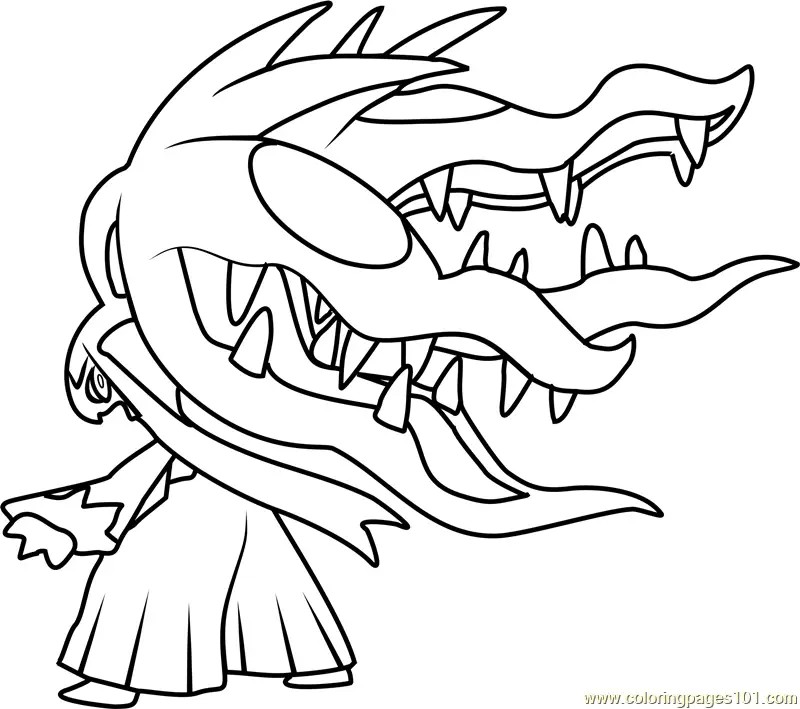 Mega Mawile Pokemon Coloring Page for Kids - Free Pokemon Printable ...