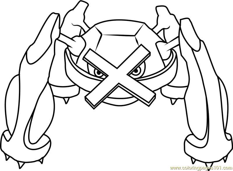 Metagross Pokemon Coloring Page - Free Pokémon Coloring Pages ...