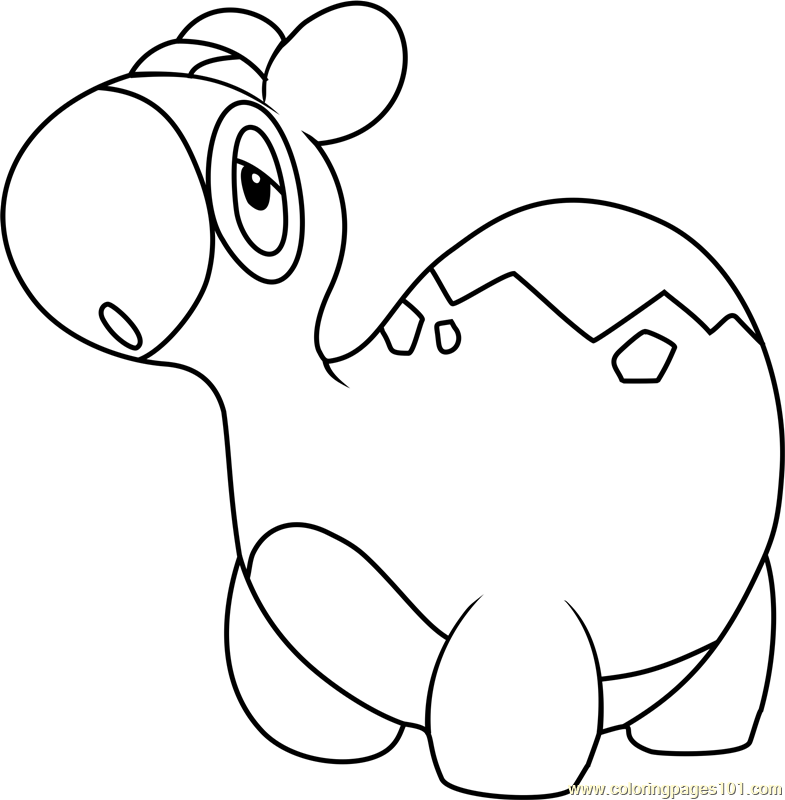 Numel Pokemon Coloring Page for Kids - Free Pokemon Printable Coloring ...