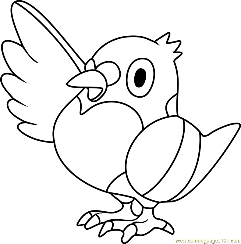 Pidove Pokemon Coloring Page - Free Pokémon Coloring Pages ...