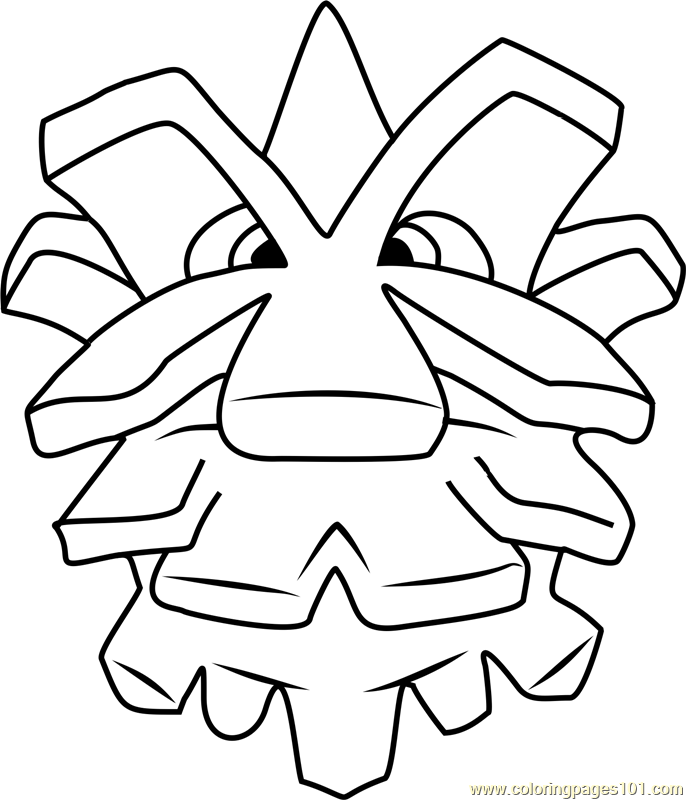 Pineco Pokemon Coloring Page - Free Pokémon Coloring Pages ...