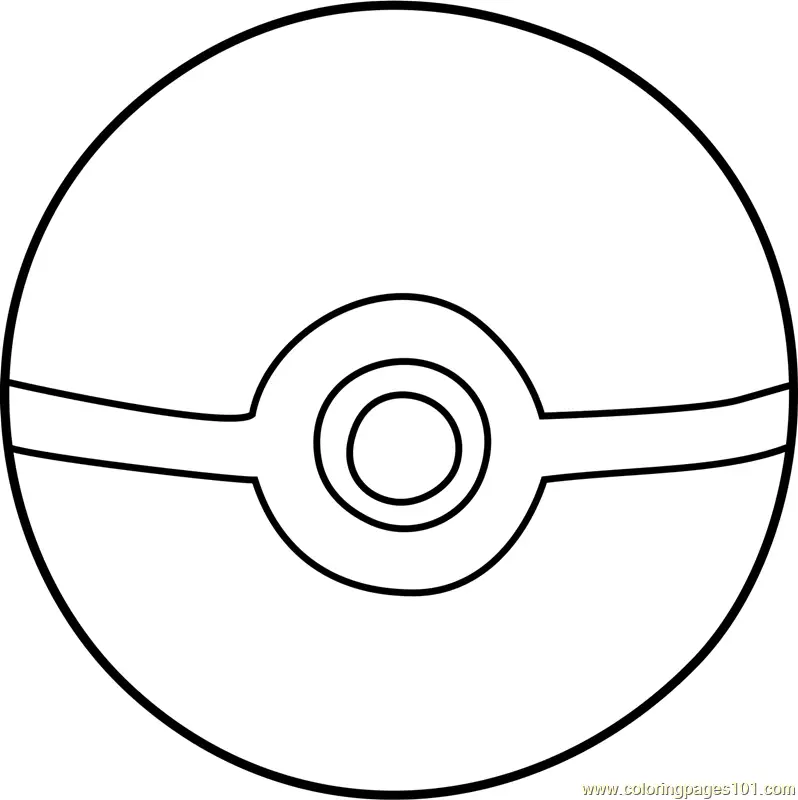 Pokeball Pokemon Coloring Page for Kids - Free Pokemon Printable ...